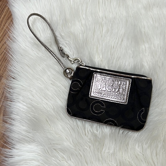 Coach | Bags | Coach Poppy Monogram C Wristlet | Poshmark
